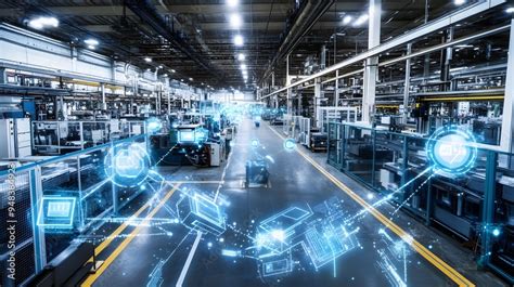 Streamlined Smart Factory Floor With Iot Enabled Machinery And