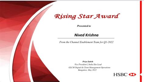 Nived Krishna On Linkedin Bestperformer Acheivements