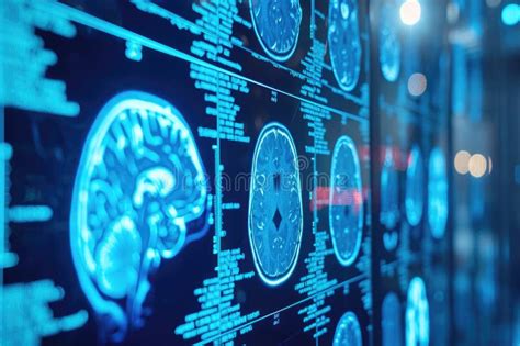 A Computer Screen Showing A Detailed Brain Scan Displaying Neural
