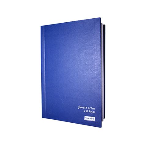 Libro Florete Actas Azul Interlib Fd Distribuidora