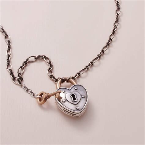 Love Lock Necklace Lock The New Love Lock Necklace Really Works The Tiny Bronze Key Is More