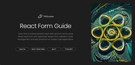 Building Dynamic Forms With React Hook Form Ts