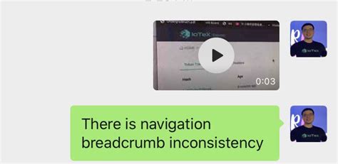 navigation breadcrumb inconsistency · issue 1243 · iotexproject iotex