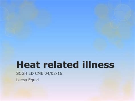 Heat Stroke Pptx