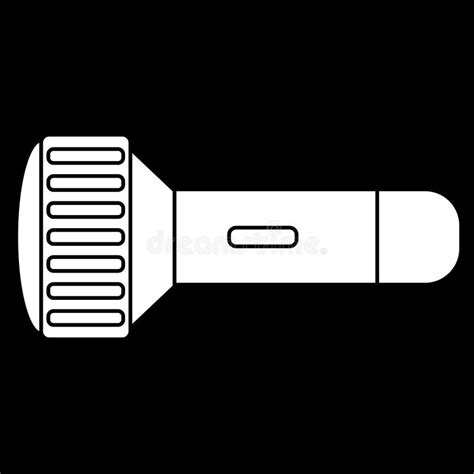Flashlight Clipart Black And White Stock Vector Illustration Of