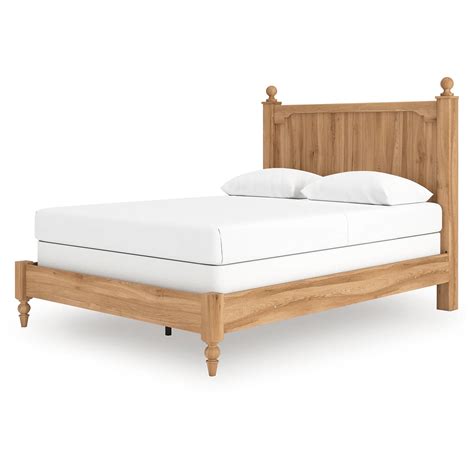 Aleaport Warm Brown Queen Panel Bed Furniture Warehouse Ohio