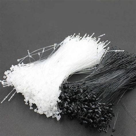 jual ready stock 500 pcs loop pin hantag 5” inch loop putih pins tali