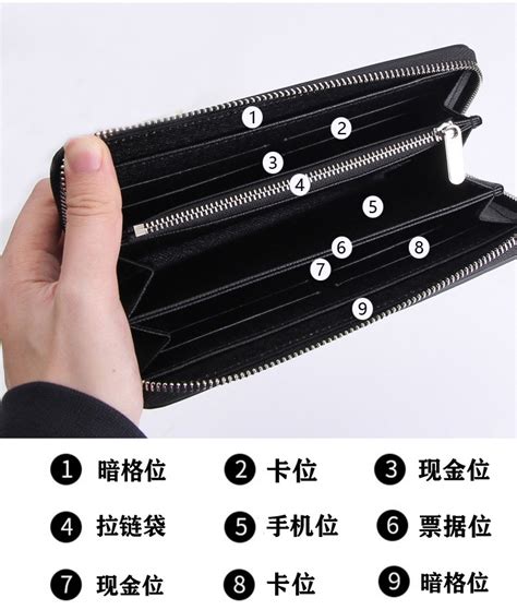New Style Genuine Leather Ladies Water Ripple Long Wallet Clutch Bag
