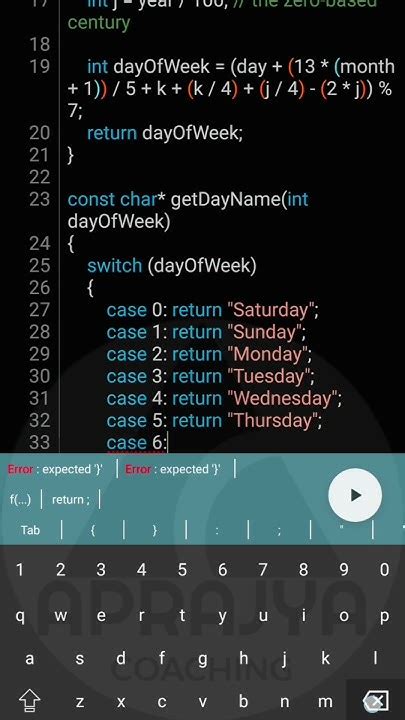 C Program To Find Day Of 15th August 1947 Clanguage Programming Shorts Ytshorts Shortfeed