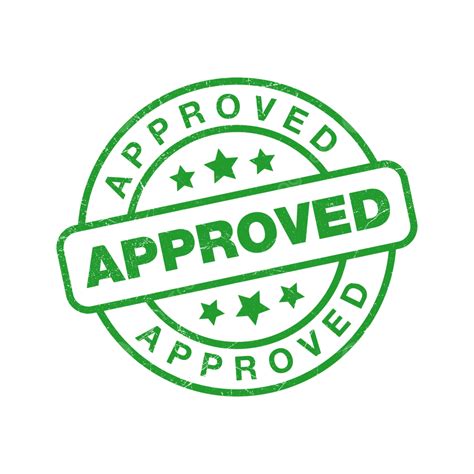 Approval Logo Vector Png Images Approved Icon Vector Logo Template In Trendy Flat Style