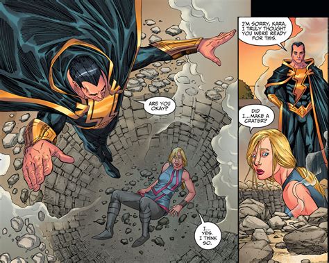 Black Adam Trains Supergirl To Fly Injustice Ii Comicnewbies