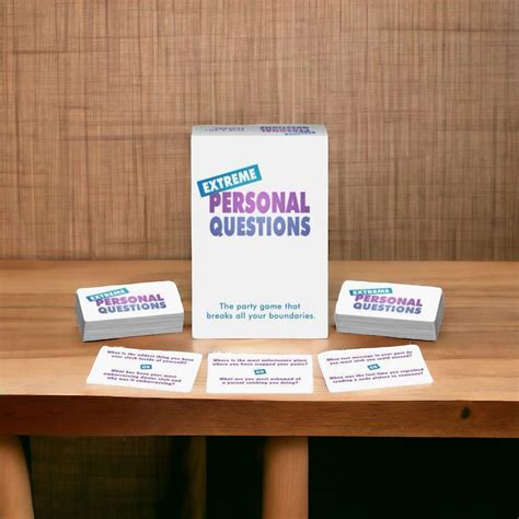 Extreme Personal Questions The Hilarious And Revealing Party Game For