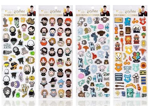 Conquest Journals Harry Potter Puffy Sticker Collection Chibi