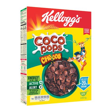 Kelloggs Coco Pops 20 Less Sugar Value Pack 2 X 330 G Online At Best Price Lulu Kuwait