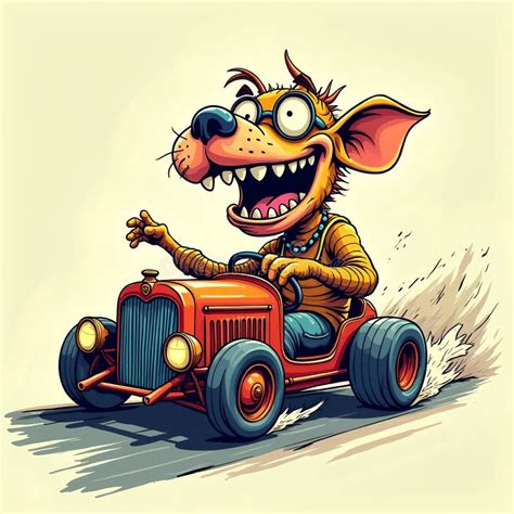 Historieta De Caricatura Cara Perrito Perro De Corral Sonriente