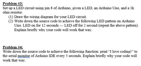 Solved Problem Set Up A Led Circuit Using Pin Of Chegg