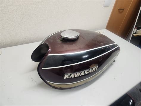 当時物 750rs Z2 後期 50年 Z1 Z1b 茶玉 赤玉 玉虫 カラー 純正 ガソリン タンク 外プレス 外装 カワサキ Z1 R