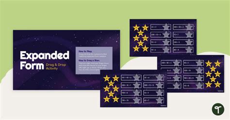 2 Digit And 3 Digit Expanded Form Interactive Activity Teach Starter