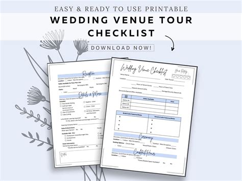 Wedding Venue Checklist Template