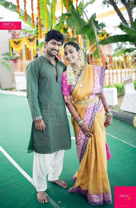 Anjana Weds Nani Naveen Babu Ghanta Album Groom Outfit Bride Wedding Photos Older Bride