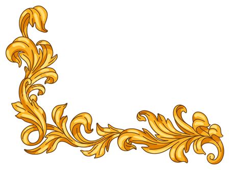 Vintage Filigree Corner Border