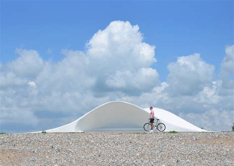 Flanagan Lawrence Completes Shell Shaped Seafront Shelter And Stage