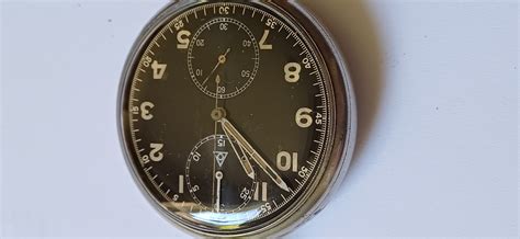 Ww2 German Kriegsmarine Issued Naval Artillery Pocket Watch Chronograph