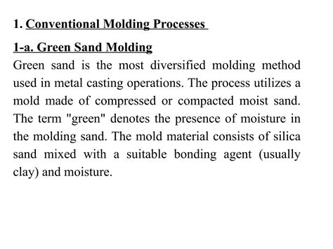 Classification Of Casting Processespptx
