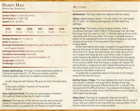 Hags Expanded New Monsters New Warlock Subclass And New Rules For Curses Rdndhomebrew
