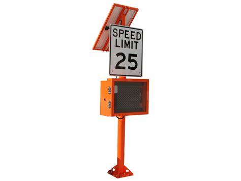 Fixed Radar Speed Sign Solar Speed Limit Sign Optraffic