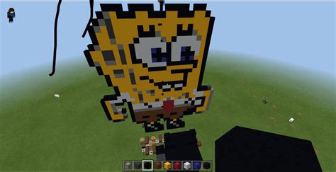 Spongebob Minecraft Pixel Art