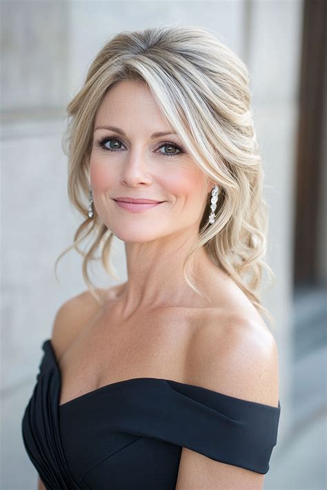 Romantic Wedding Hairstyles For Mother Of The Groom Wedding Up Do For