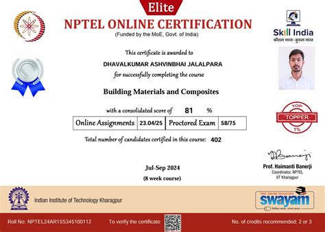 thrilled to share that i ve successfully completed the nptel online certification course on