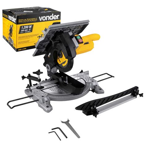 Serra Esquadria Bancada 1200w 8 Polegadas 2 Em 1 Vonder Eletricario A Melhor Em Ferramentas