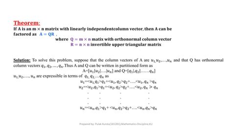Gram Schmidt Process Linear Algbera Ppt