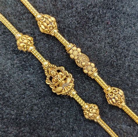 Gold Mugappu Thali Chain Designs Karap Sundari Mugappu Chain Designs Gold Mangalsutra Designs