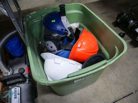 Tote Of Helmets Roller Auctions