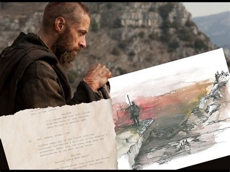 Jean Valjean With Production Art Les Miserables Jean Valjean Scene