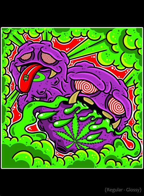 Danky Weezing Parody Sticker 3 Inch Height Handcrafted Bonji Glass