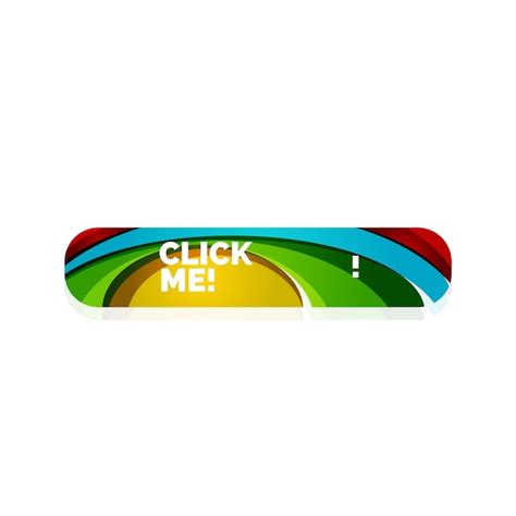 Premium Vector Vector Abstract Button Template