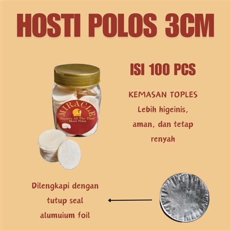 Jual Hosti Kecil Polos Isi 100pcs Shopee Indonesia