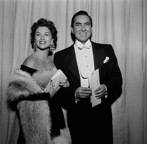 Actor Tyrone Power And His Wife Actress Linda Christian Old Movie Photo