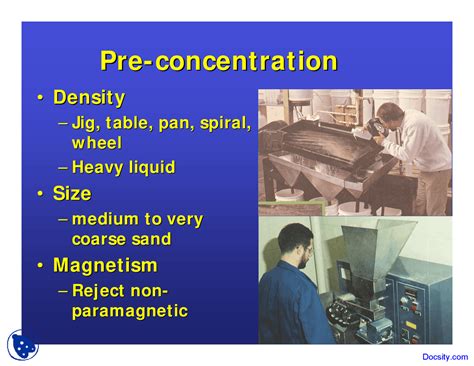 Pre Concentration Geochemistry Lecture Slides Docsity