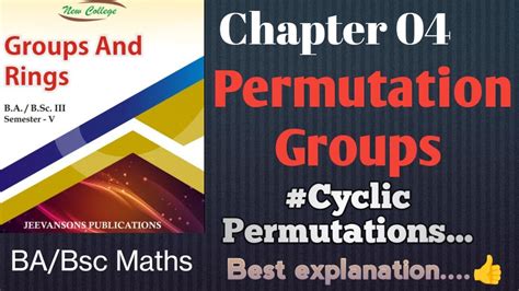 chapter 04 permutation groups cyclic permutations group and rings ba