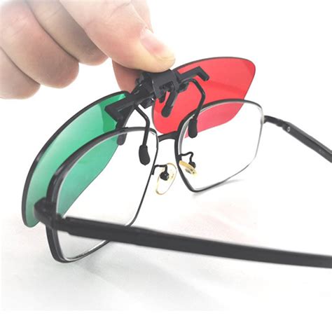Red Green Glasses Clip On Left Green Right Red Amblyopia