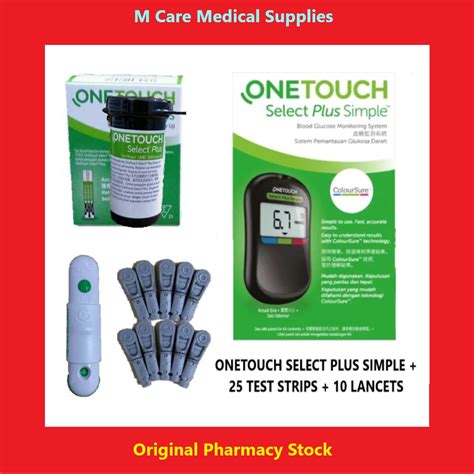 Onetouch Select Plus Simple Onetouch Select Plus 25 Test Strips Shopee Malaysia