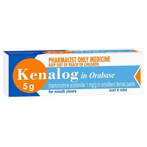 Kenalog Triamcinolone 01 Orabase Paste 5g Healthylife