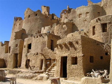 Old Mud Brick Houses In Siwa Egypt Egipto Casas En El Desierto