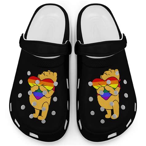 Disney Winnie The Pooh Matching Couples Lgbt Pride Clogs Id 21664275 By Daniecarter Printblur