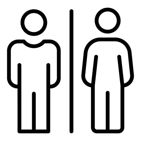 Sexual Equality Icon Outline Vector Gender Discrimination 15891209